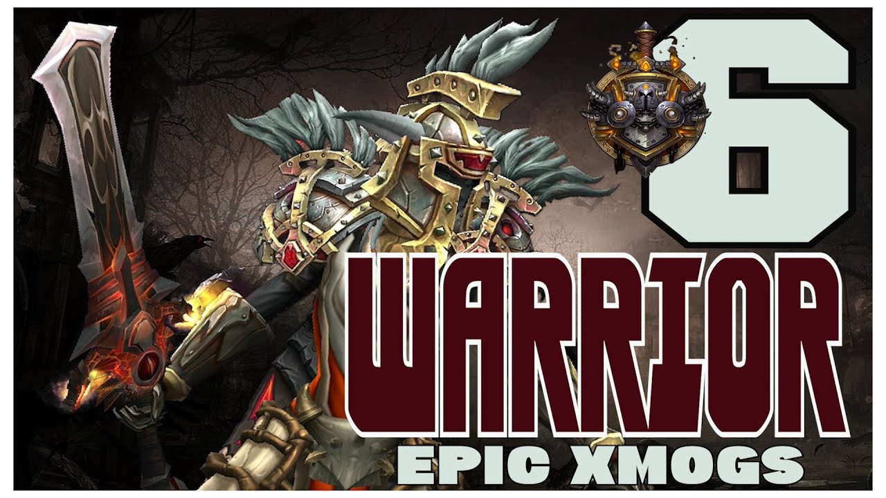 World of Warcraft BFA - 6 Unique Warrior Transmog Sets - YouTube