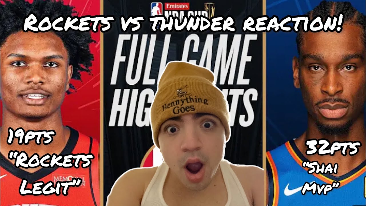 SHAI MVP? ROCKETS at THUNDER | EMIRATES NBA CUP 🏆 FULL GAME HIGHLIGHTS ...