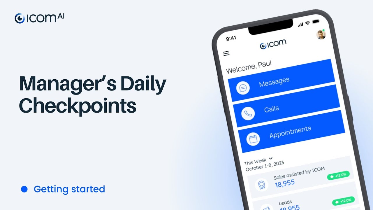 ICOM AI App Training: Manager Daily Checkpoints - YouTube