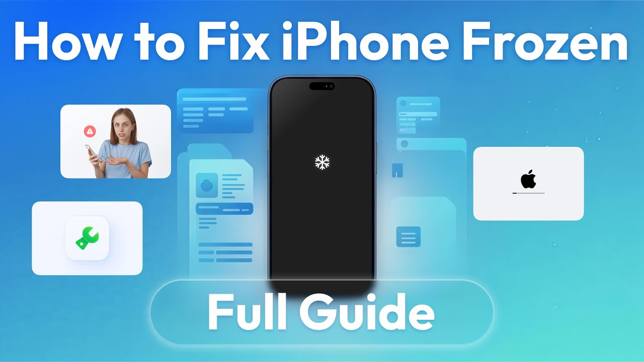 How to Fix Frozen iPhone on Lock Screen | Fix Any iPhone Stuck/Loop ...