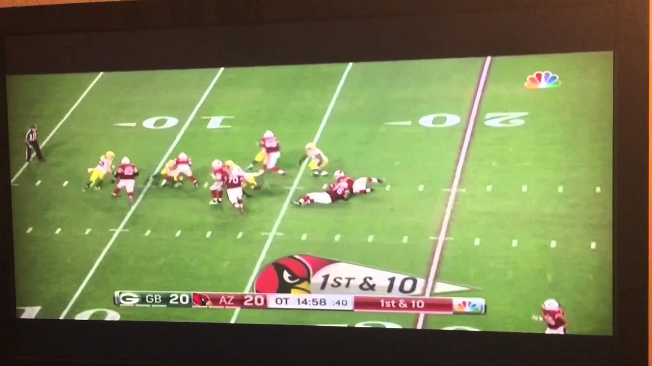 LARRY FITZGERALD AMAZING CATCH AND RUN packers vs cardinals nfl ...