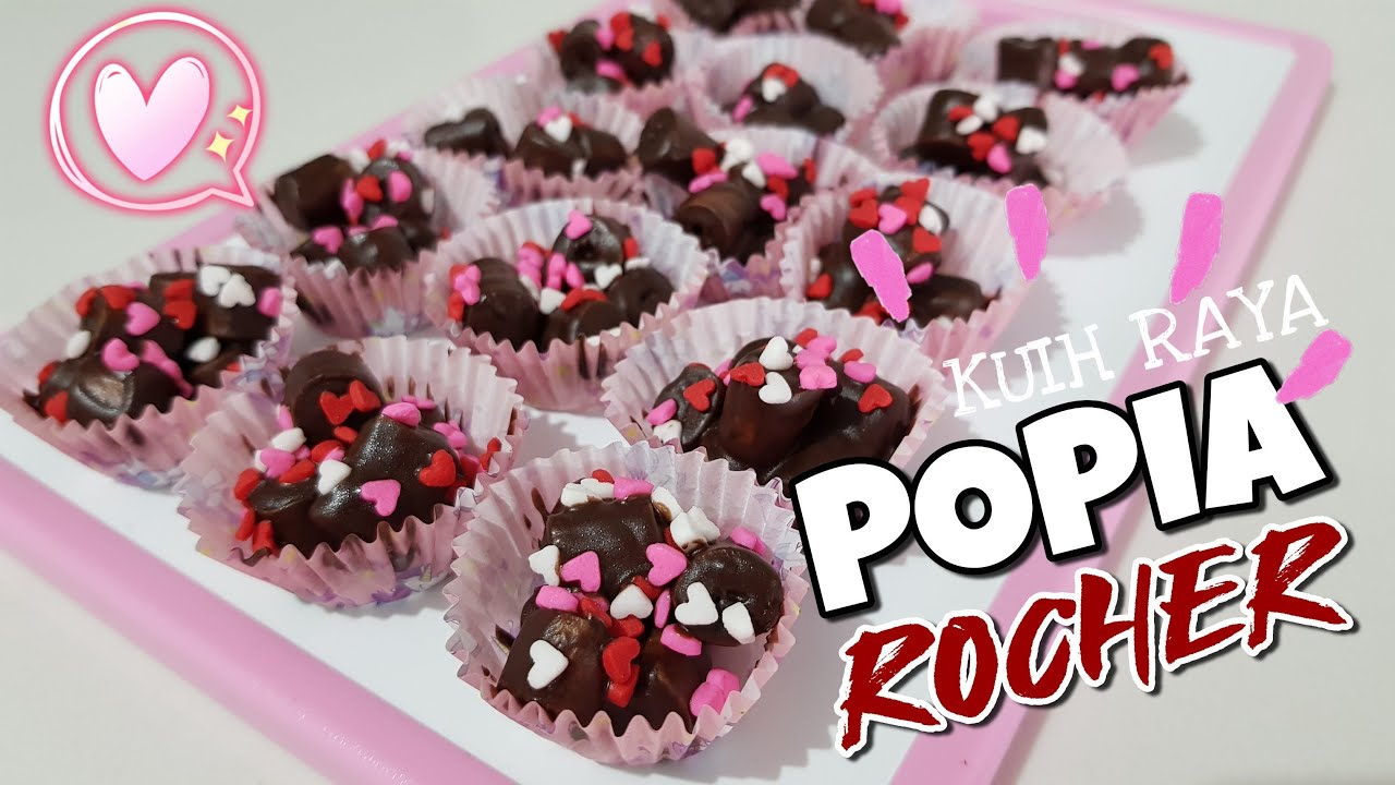 Popia Rocher | Popia Celup Coklat | Kuih Raya Paling Senang Nak Buat ...