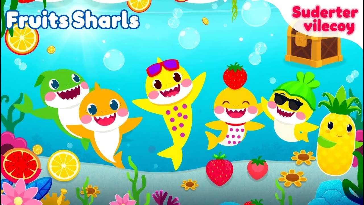 Baby Shark Doo Doo Fruit Time with Sharks 🍇 Nonstop Kids Fun – 30 Mins - YouTube