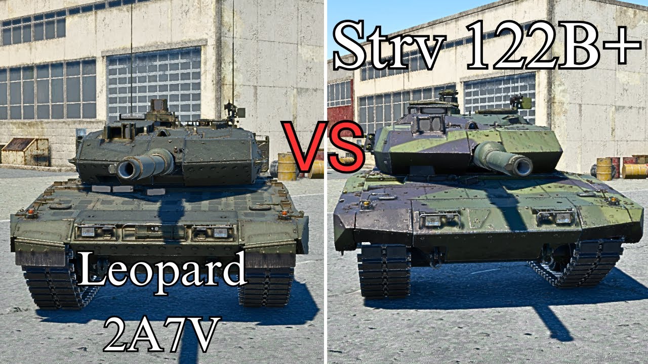 war thunder Comparison Leopard 2A7V or Strv 122B+ - YouTube