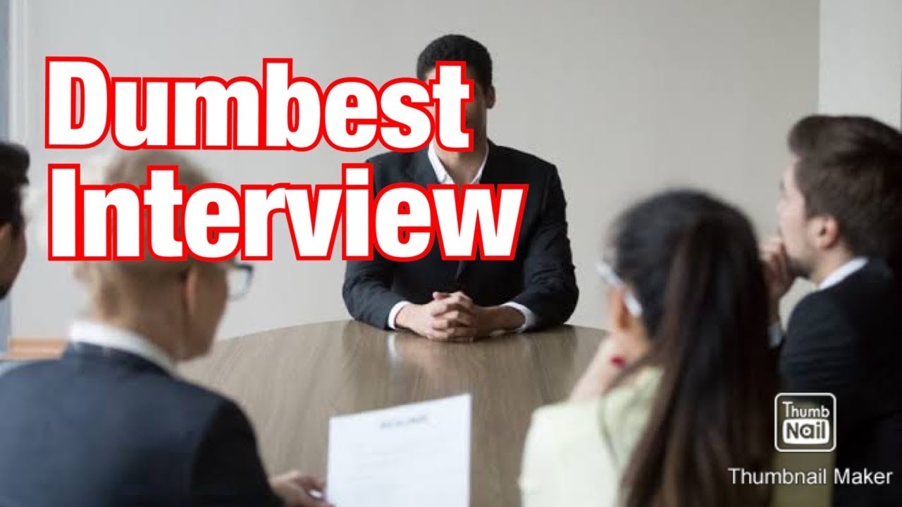 The dumbest interview ever - YouTube