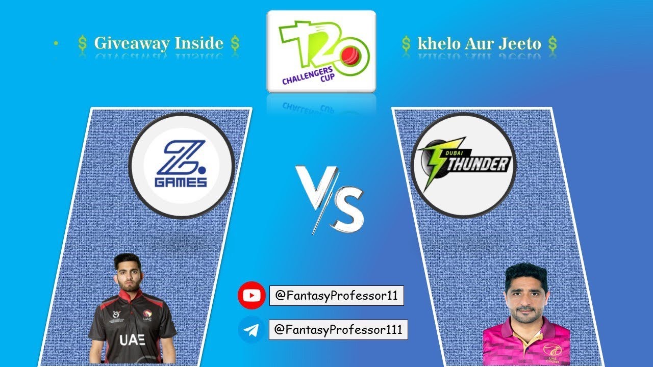 ZGS vs DT dream11 prediction | ZGS vs DT | Z Games Strikers vs Dubai ...