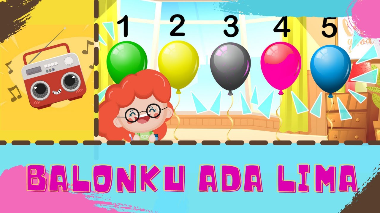 Balonku Ada Lima | Nursery Rhymes Karaoke Songs | Kalaoke | Lagu Anak ...