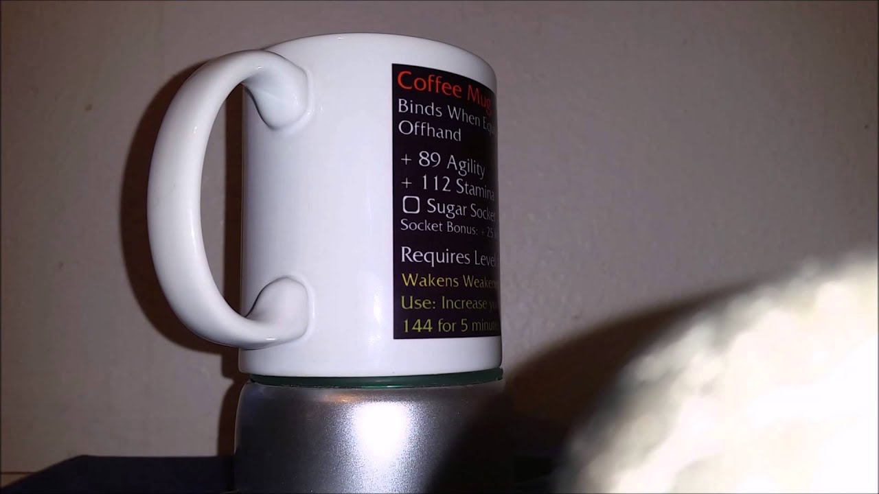 World of Warcraft Coffee Cup - YouTube