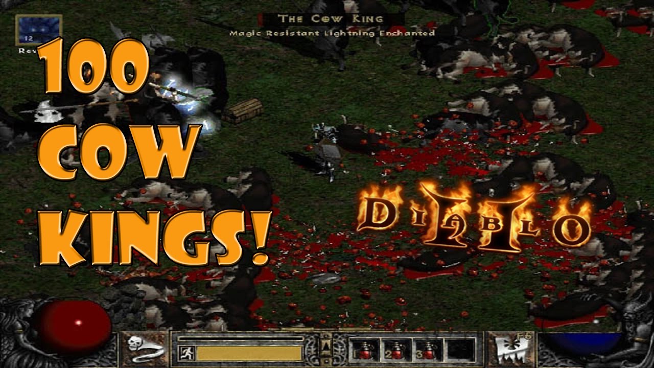 100 COW KING RUNS - DIABLO 2 - YouTube