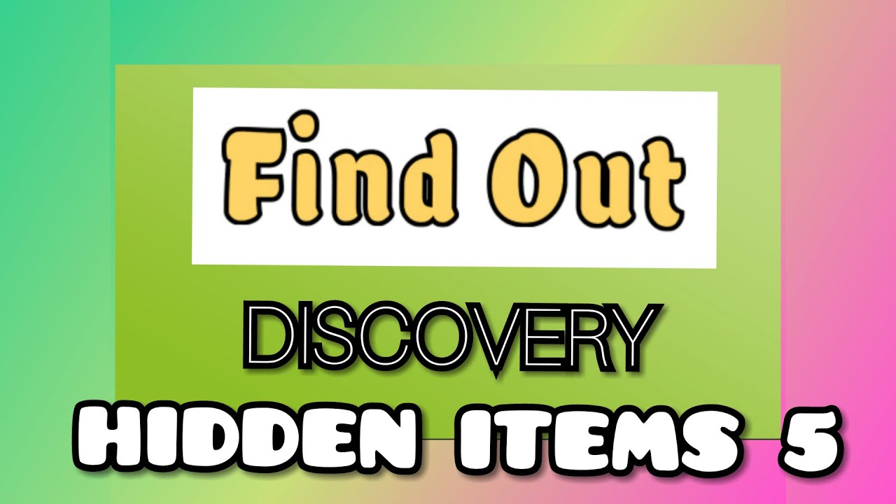 FIND OUT / HIDDEN ITEMS puzzle 5 Answers/ for Android and IOS - YouTube