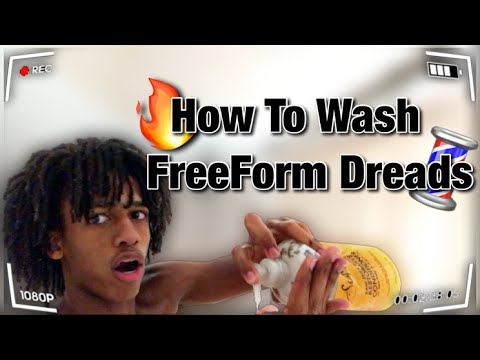 HOW TO WASH YOUR FREEFORM DREADS / NIGHT ROUTINE ‼️💈 - YouTube
