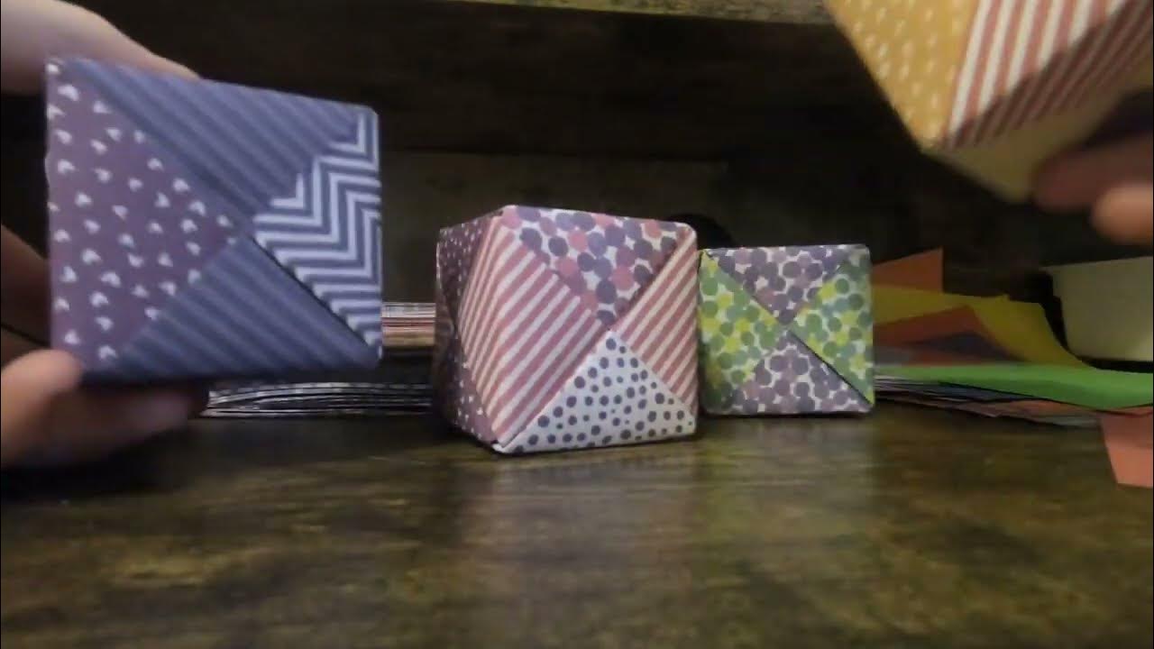 How to make a paper 3d cube :) - YouTube