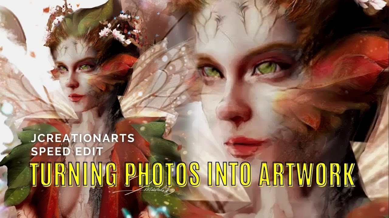 Photobashing & Painting my Fantasy Novels Characters | Calethiel ...