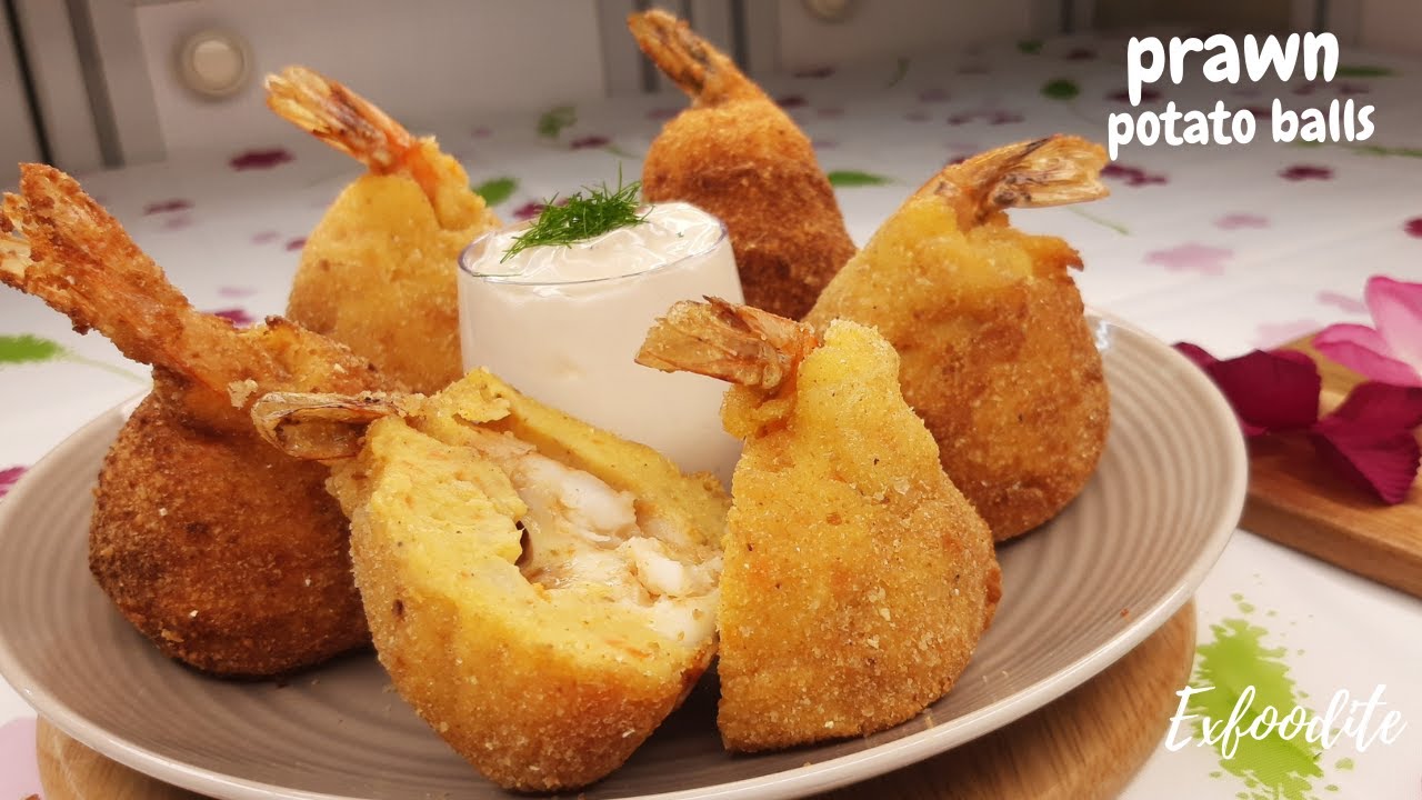 HOW TO COOK PERFECT PRAWN POTATO BALLS - EASY SHRIMP POTATO BALLS ...