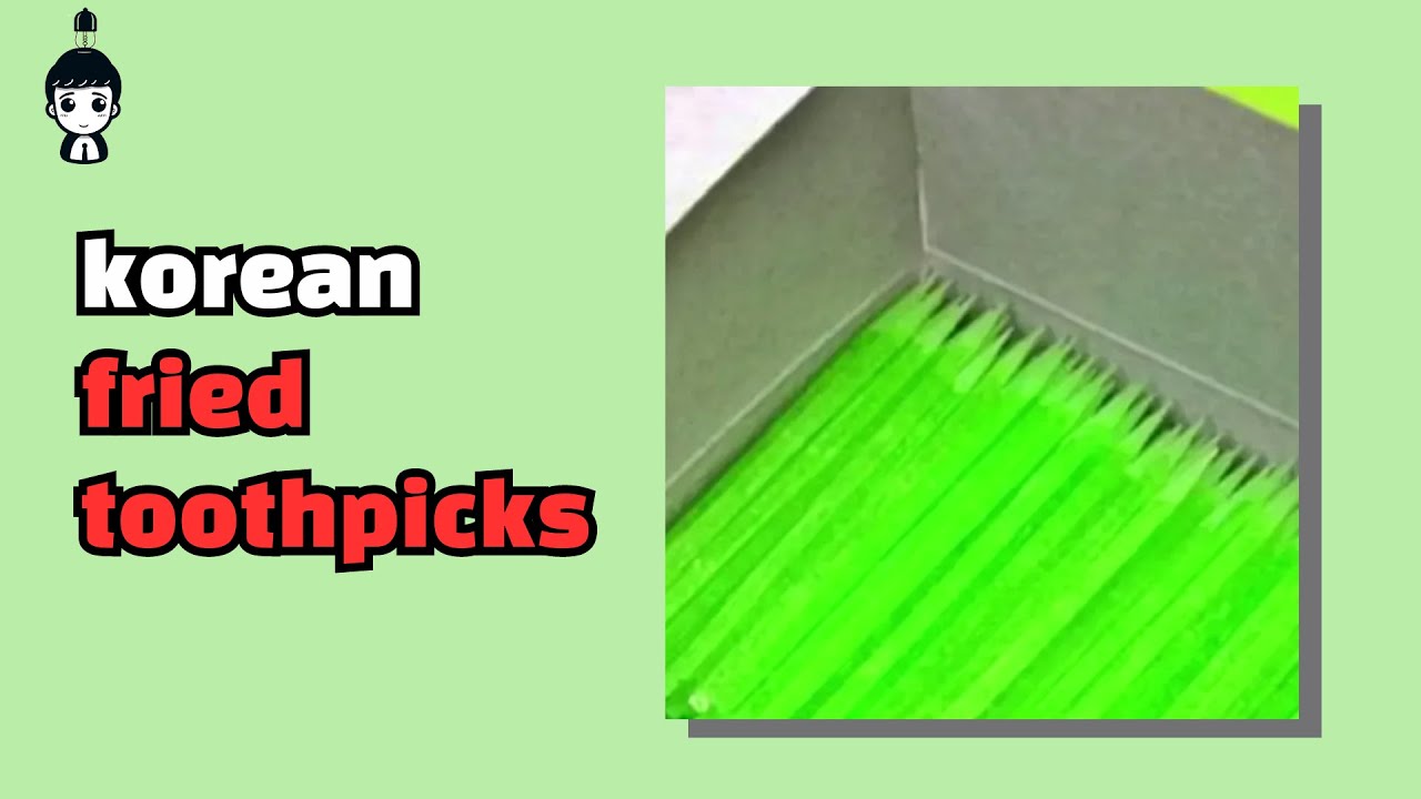 South korean fried toothpicks - YouTube