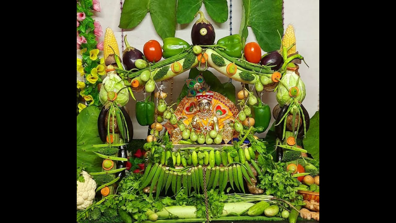 VEGETABLE HINDOLA || 2020 || FARM THEME || KRISHNA'S HINDOLA - YouTube