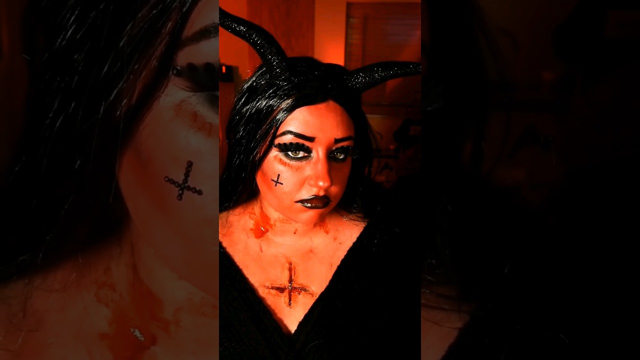 Devil Demon Halloween sfx costume makeup inspiration - YouTube