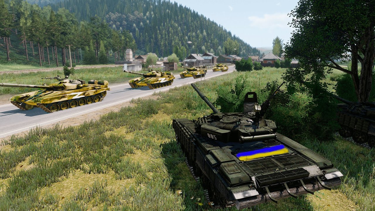 Today, 2 Ukrainian T-72 tanks destroyed a Russian armored column from ...