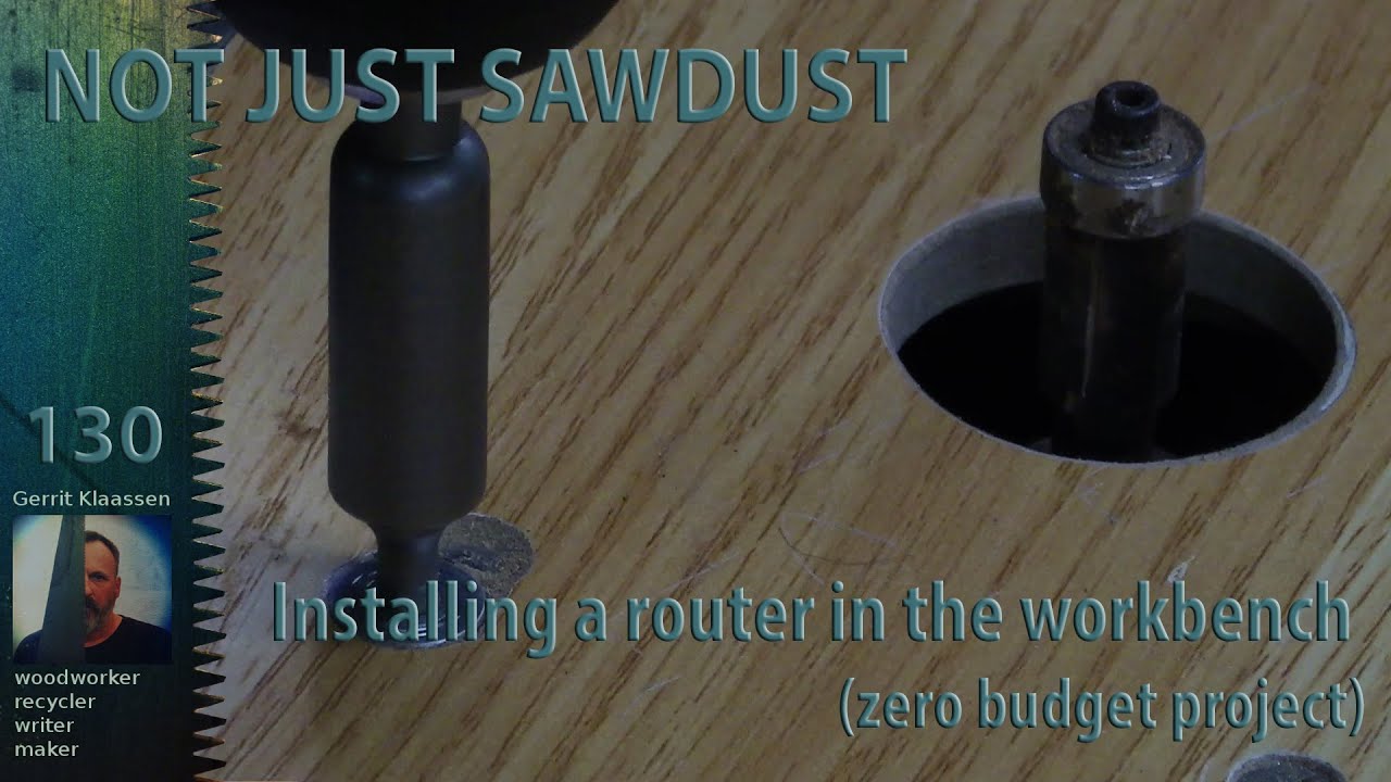 How to install a router into a workbench with no budget (#130) - YouTube