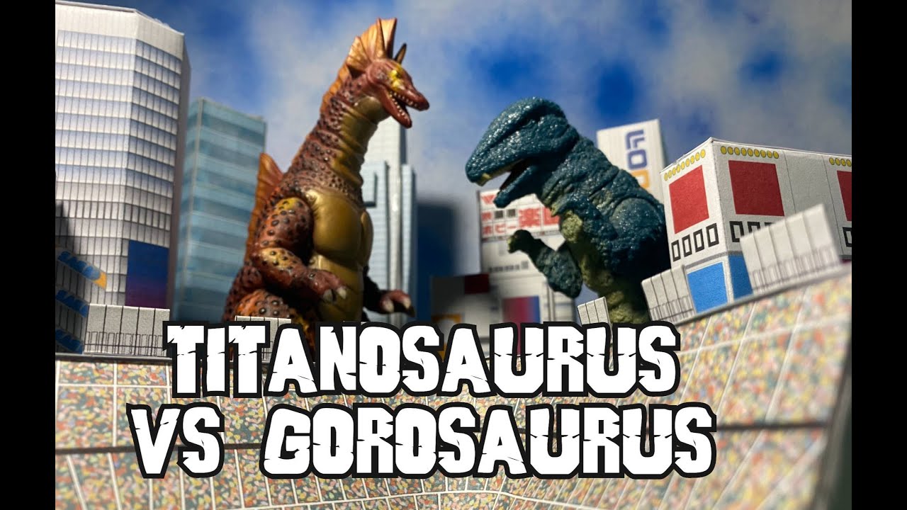 Titanosaurus vs Gorosaurus Stop Motion Movie - YouTube