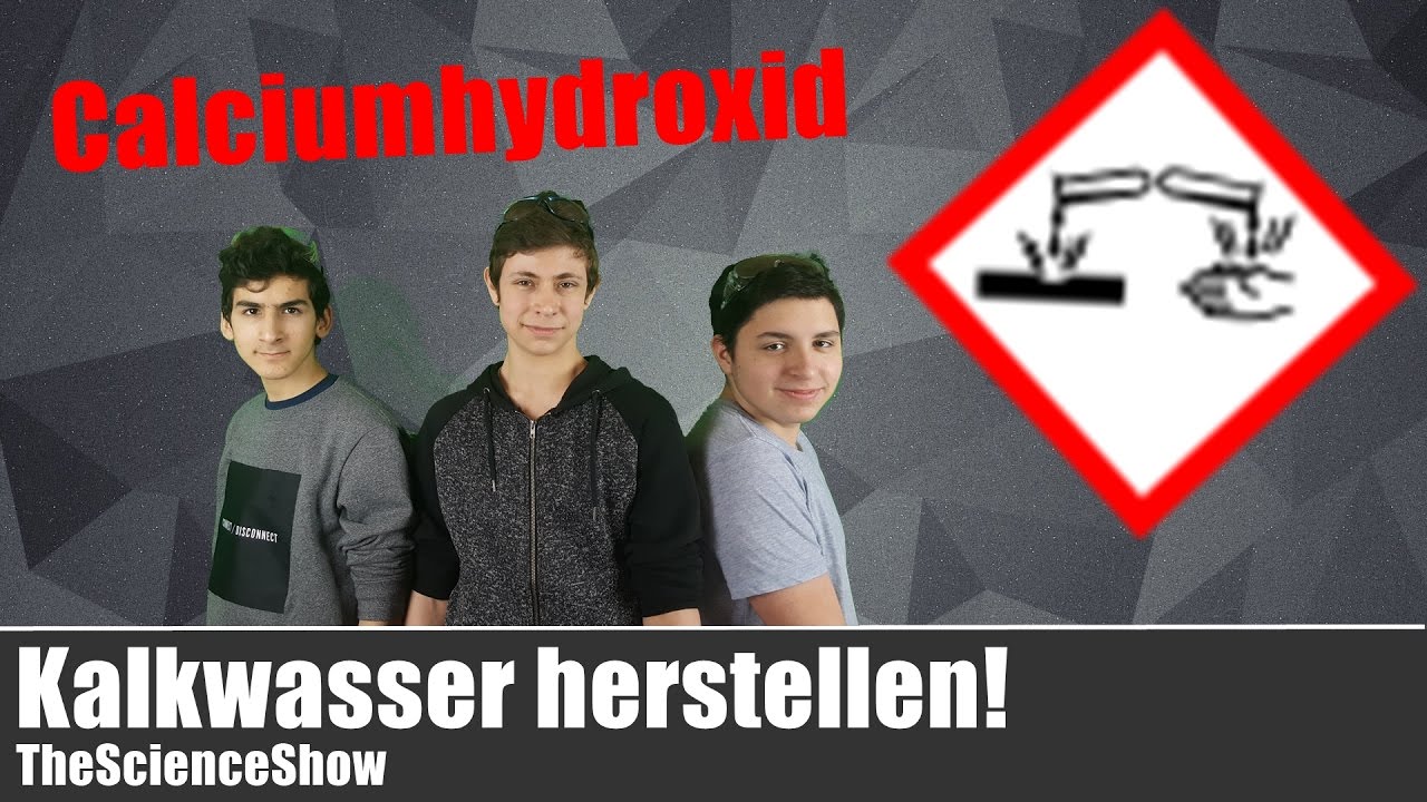 Kalkwasser herstellen | Calciumhydroxid-Lösung | TheScienceShow - YouTube