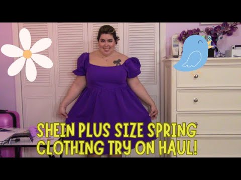 SHEIN PLUS SIZE SPRING CLOTHING TRY ON HAUL! #sheinpartner #sheincurve ...