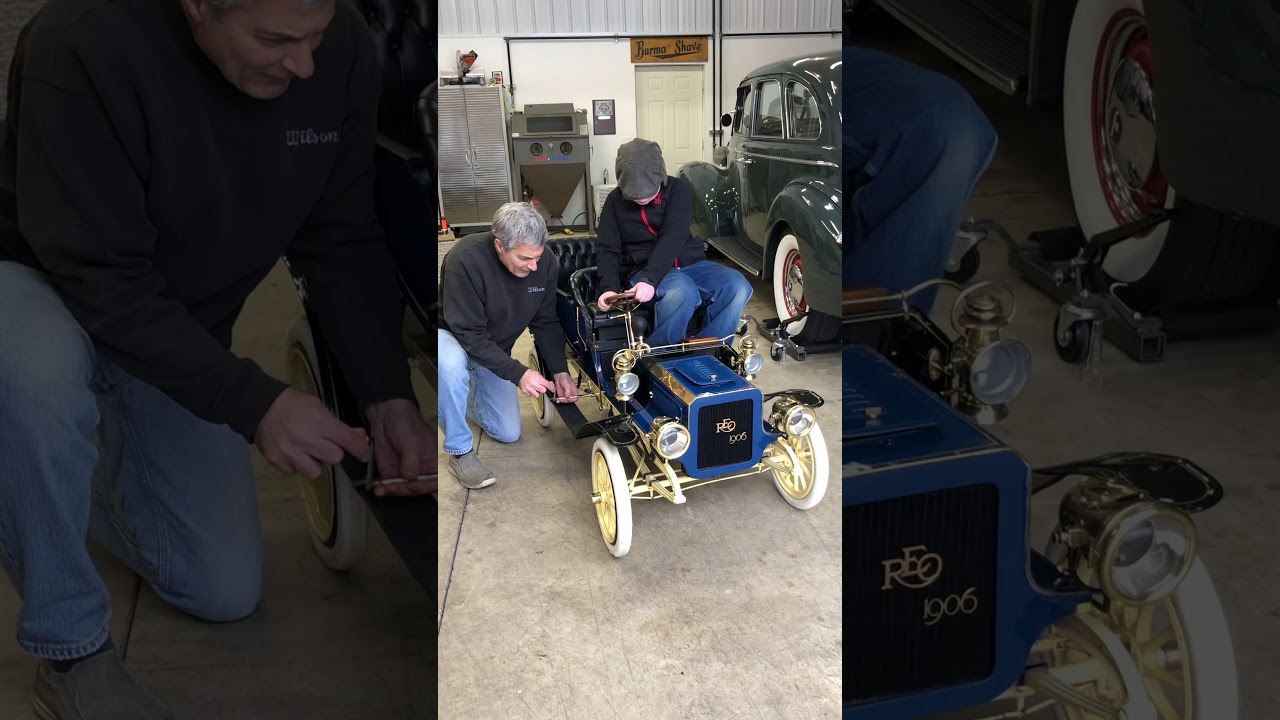 R.E. Olds' Baby REO drives on own gas power for first time in Lansing