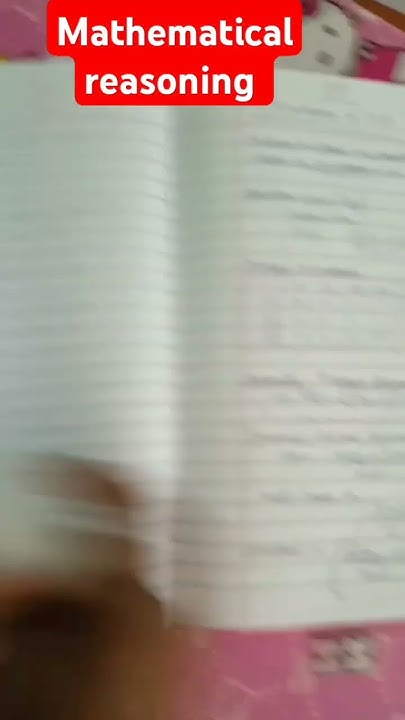 Mathematical reasoning - YouTube