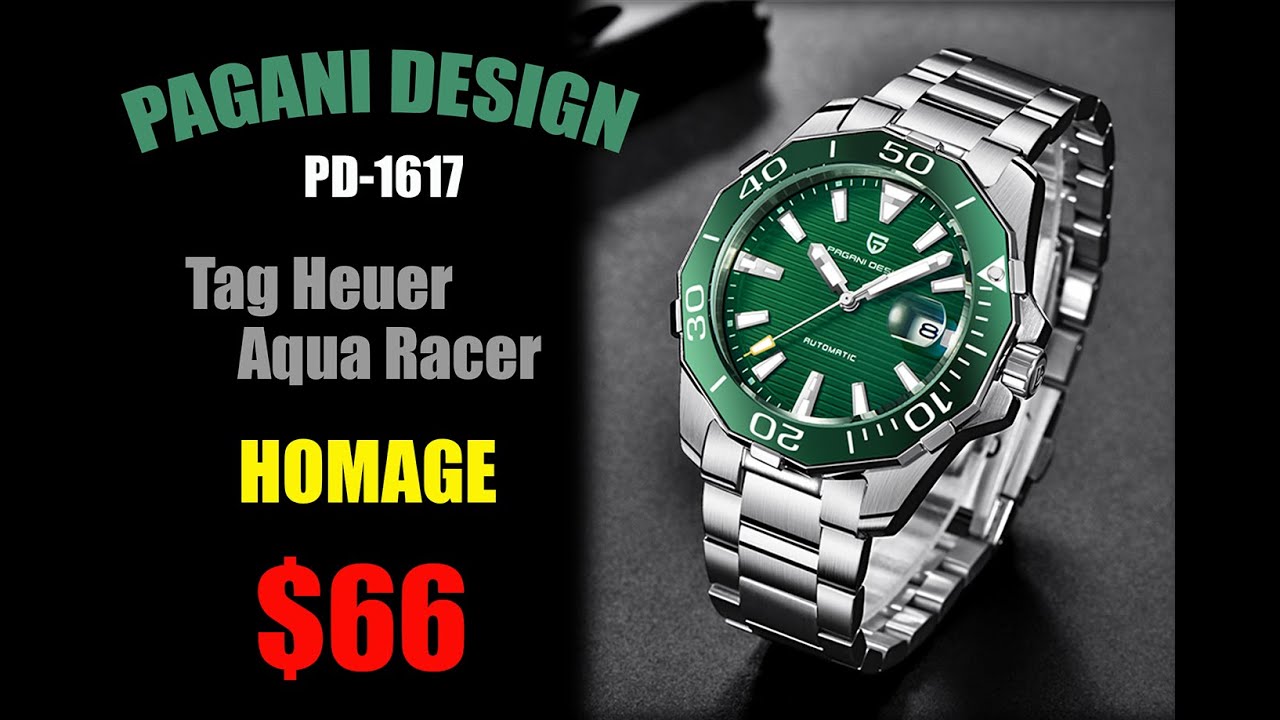 TAG HEUER AQUA RACER HOMAGE/PAGANI DESIGN - YouTube