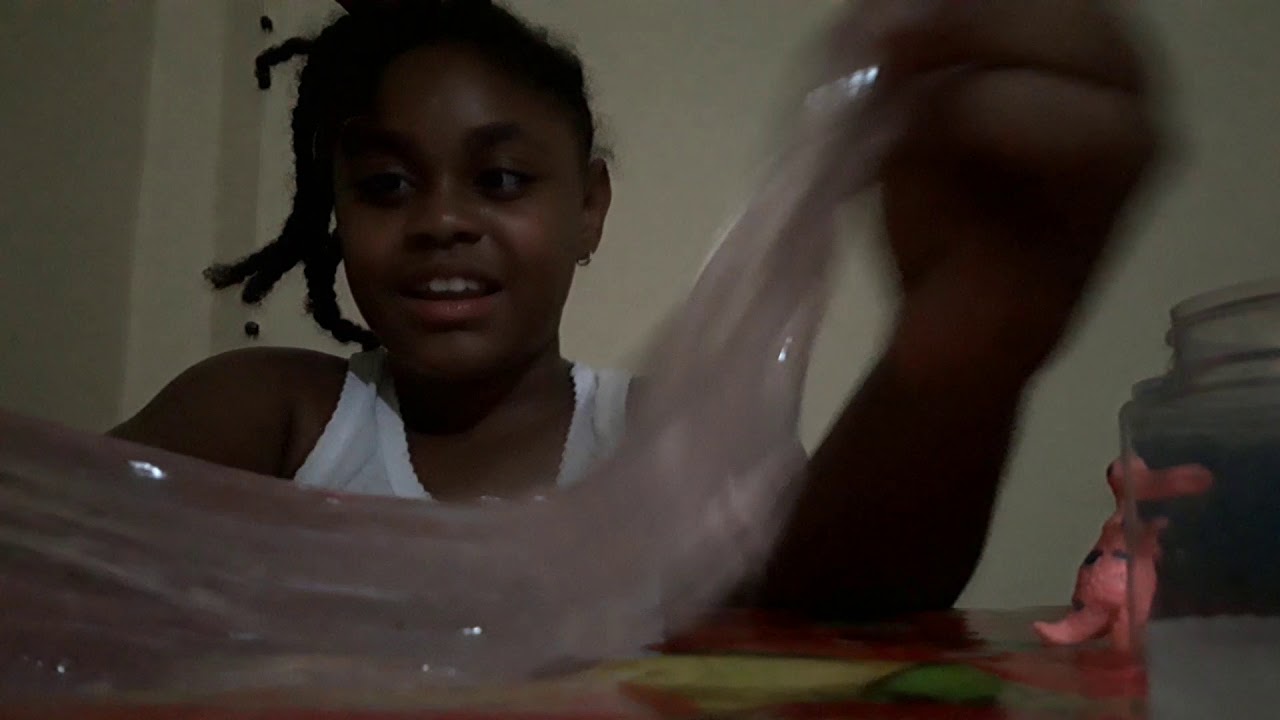 Playing with slime - YouTube