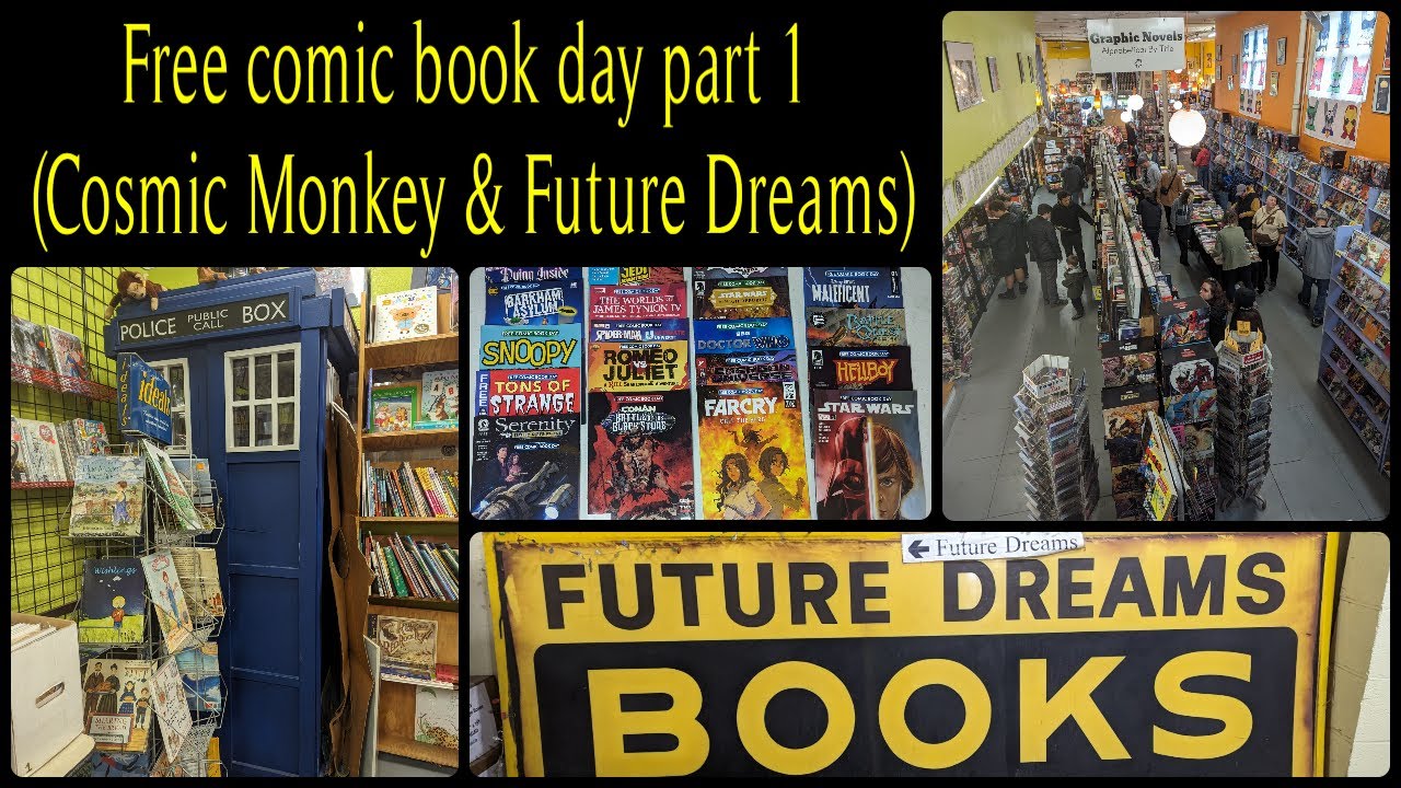 Free comic book day part 1 (Cosmic Monkey and Future Dreams) - YouTube