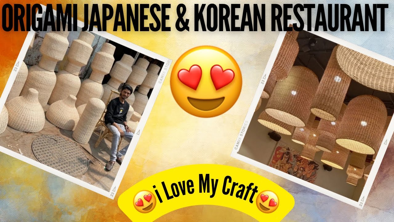😇Origami Japanese & Korean Restaurant BKC. K Liye Banaya Kuch Aesa Lamp ...