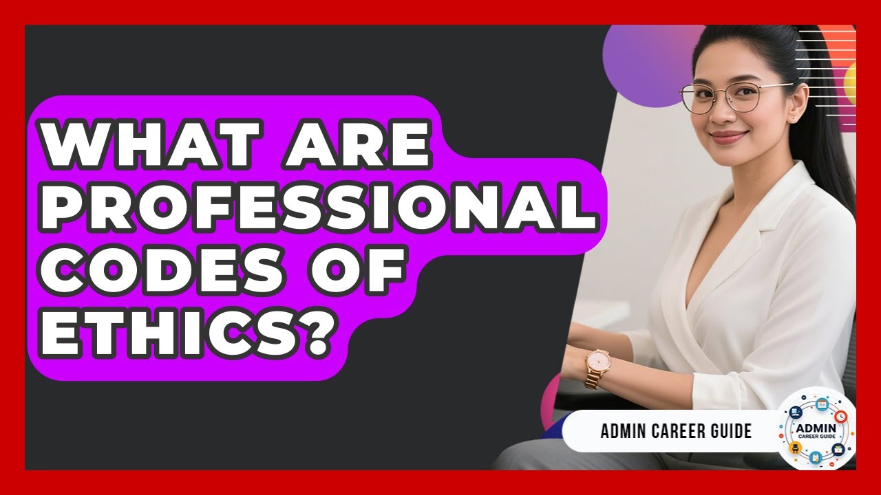 What Are Professional Codes Of Ethics? - Admin Career Guide - YouTube
