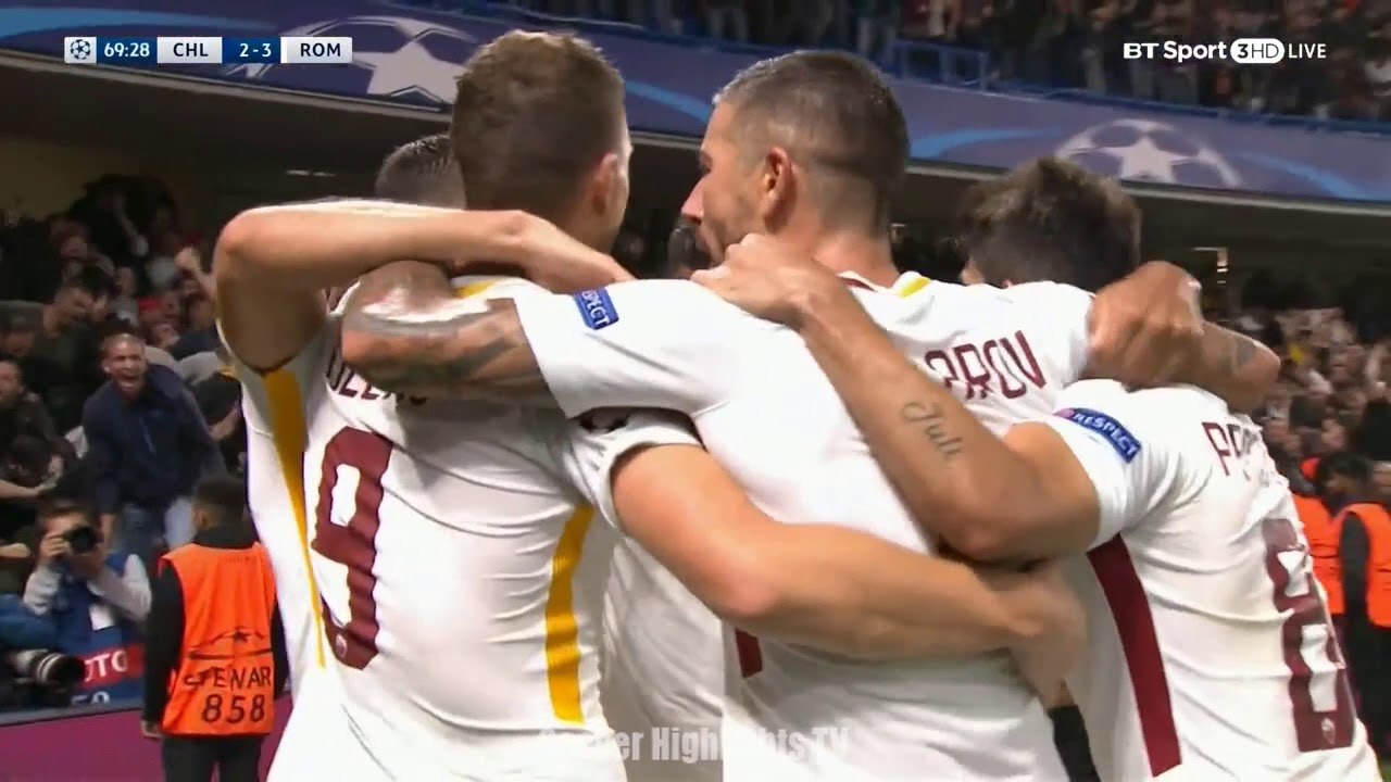 Chelsea vs AS Roma 3-3 All Goals Champions League October 18 , 2017 ...
