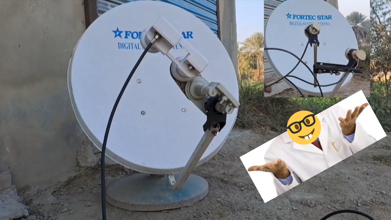 Ds digital multi Grade Lnb multi setup 2 fit dish acha result - YouTube