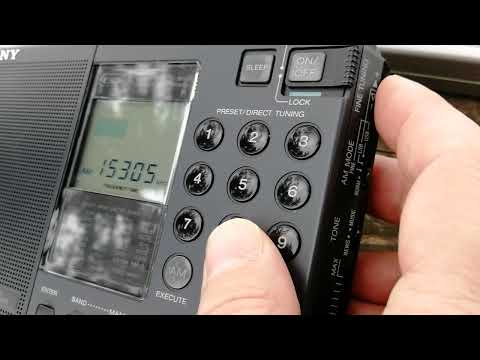 Sony ICF - SW 7600 outdoor test