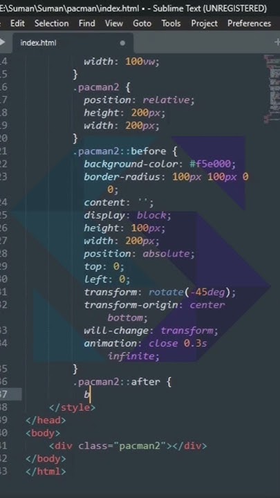 Pacman Html Css Trending Cssanimation Viral Youtubeshorts Tutorial Coding Htmlcss