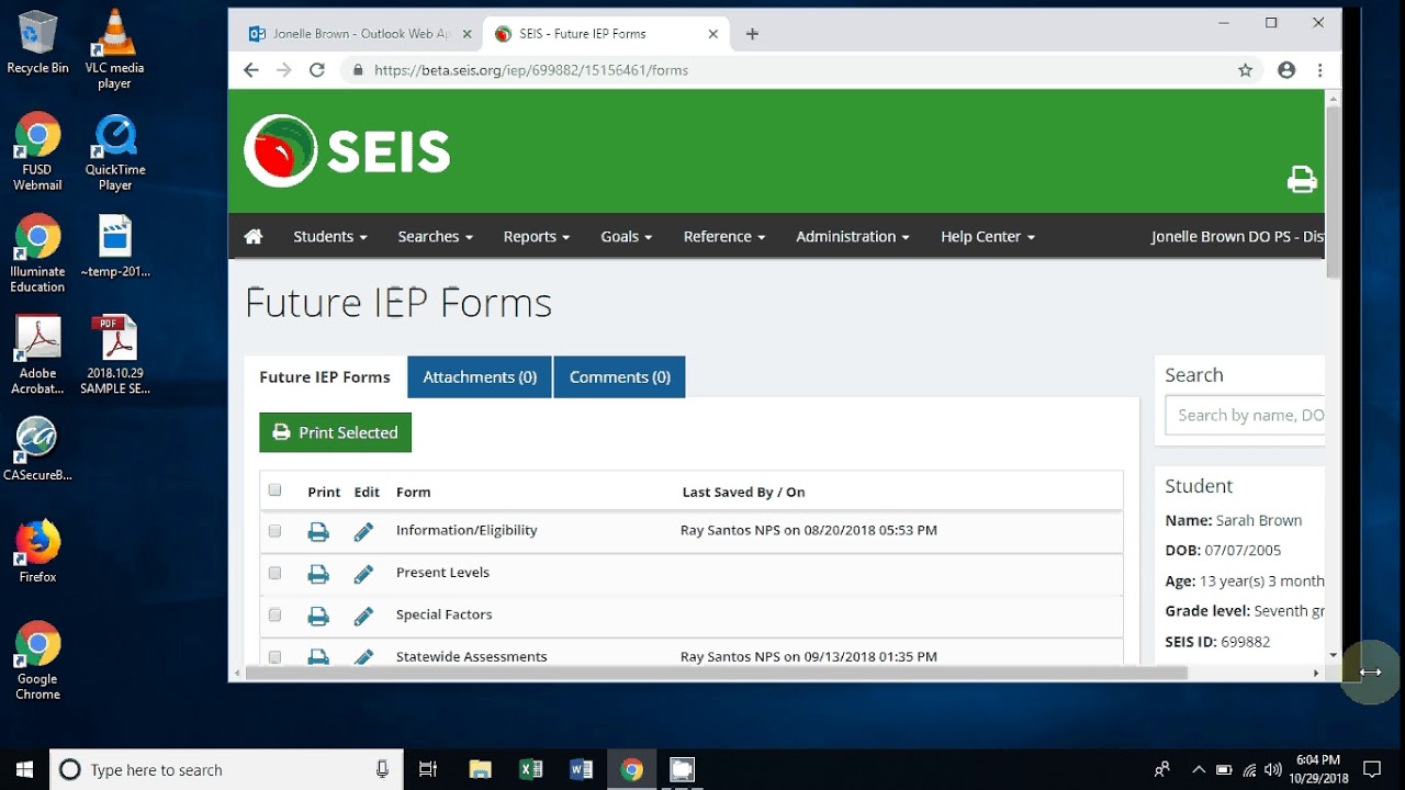 Windows (Chrome) How to DL and UPLOAD to SEIS - YouTube