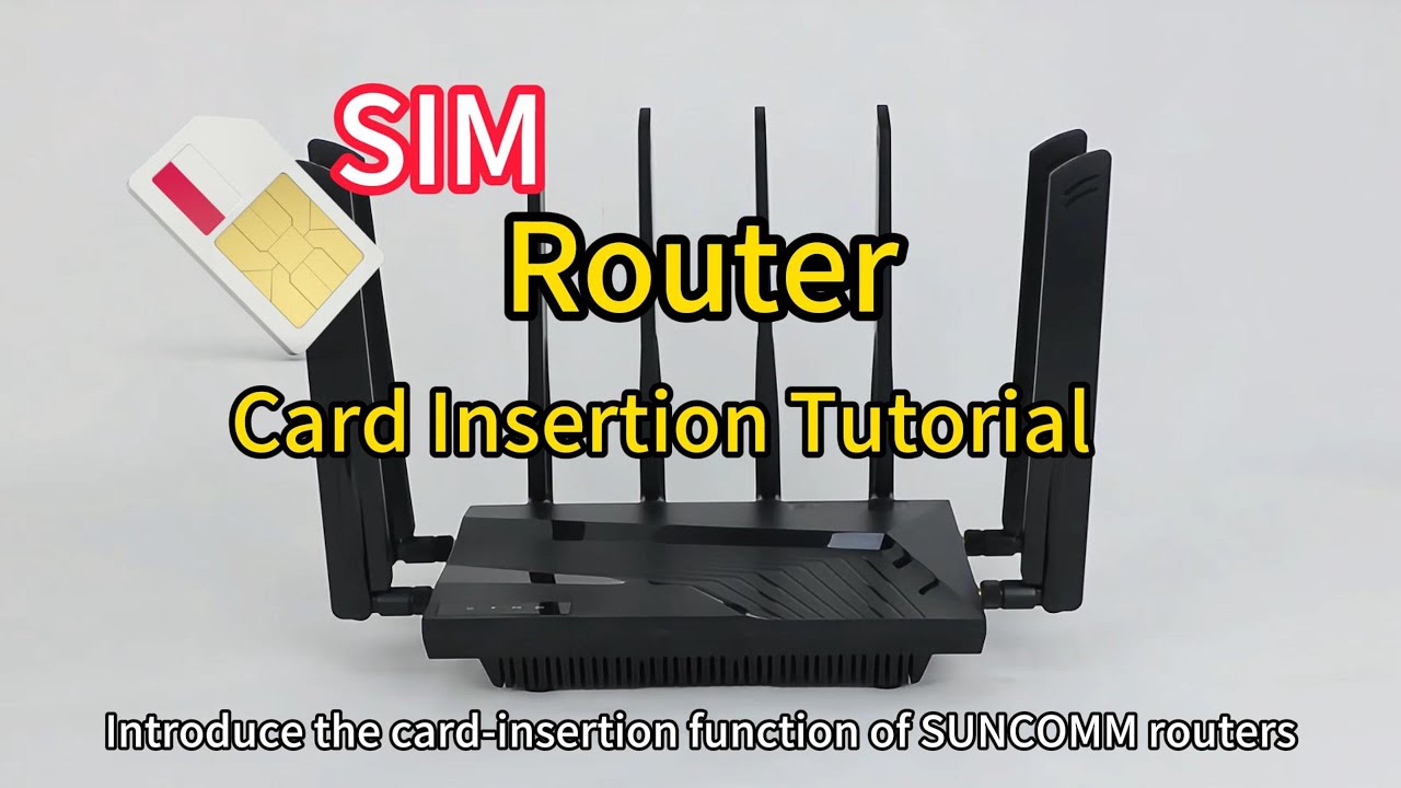 SUNCOMM Router Card Installation Tutorial#suncomm #wifi #5g #sim ruoter ...