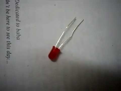 how to identify positive and negitive terminals of LED.AVI - YouTube