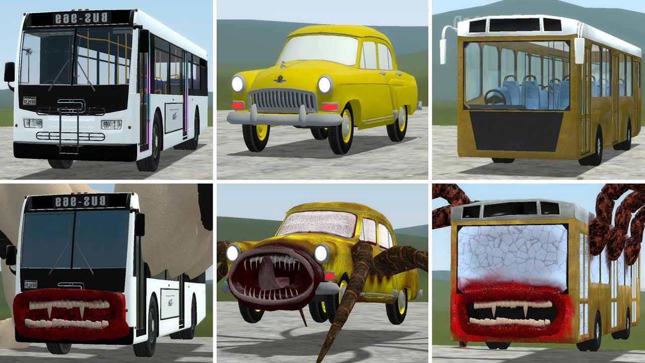 OLD AND NEW UPDATE: BUS EATER BUILDER, CAR EATER, BUS EATER VS ALL ...