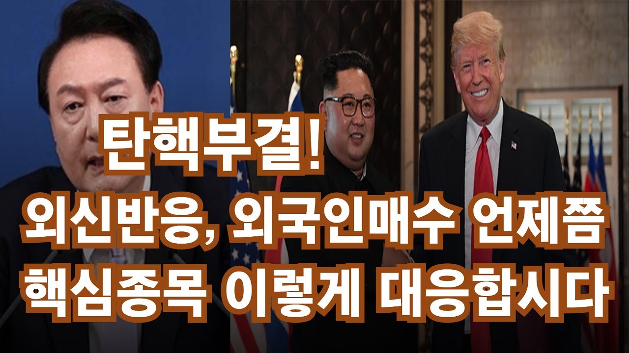탄핵부결 후폭풍 외신반응 삼성전자 포스코홀딩스 에코프로비엠 포스코퓨처엠 에코프로 Sk하이닉스 2차전지 반도체