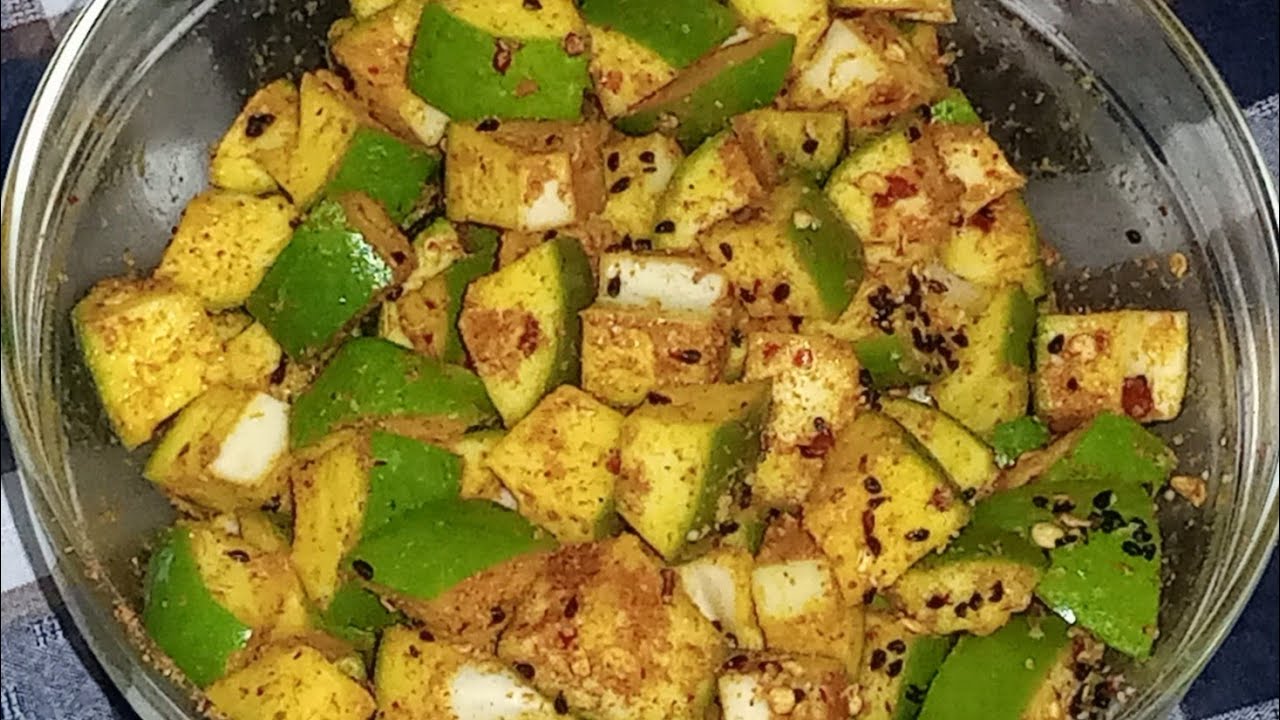 raw mango achar recipe by HFC Cooking/jatt pat simple &easy mango achar ...