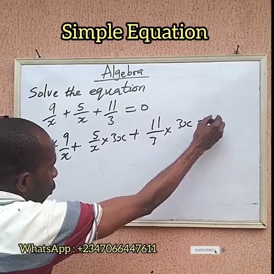 How to solve equations with fractions #maths #basicproblems #algebra #howtosolvemyproblems - YouTube