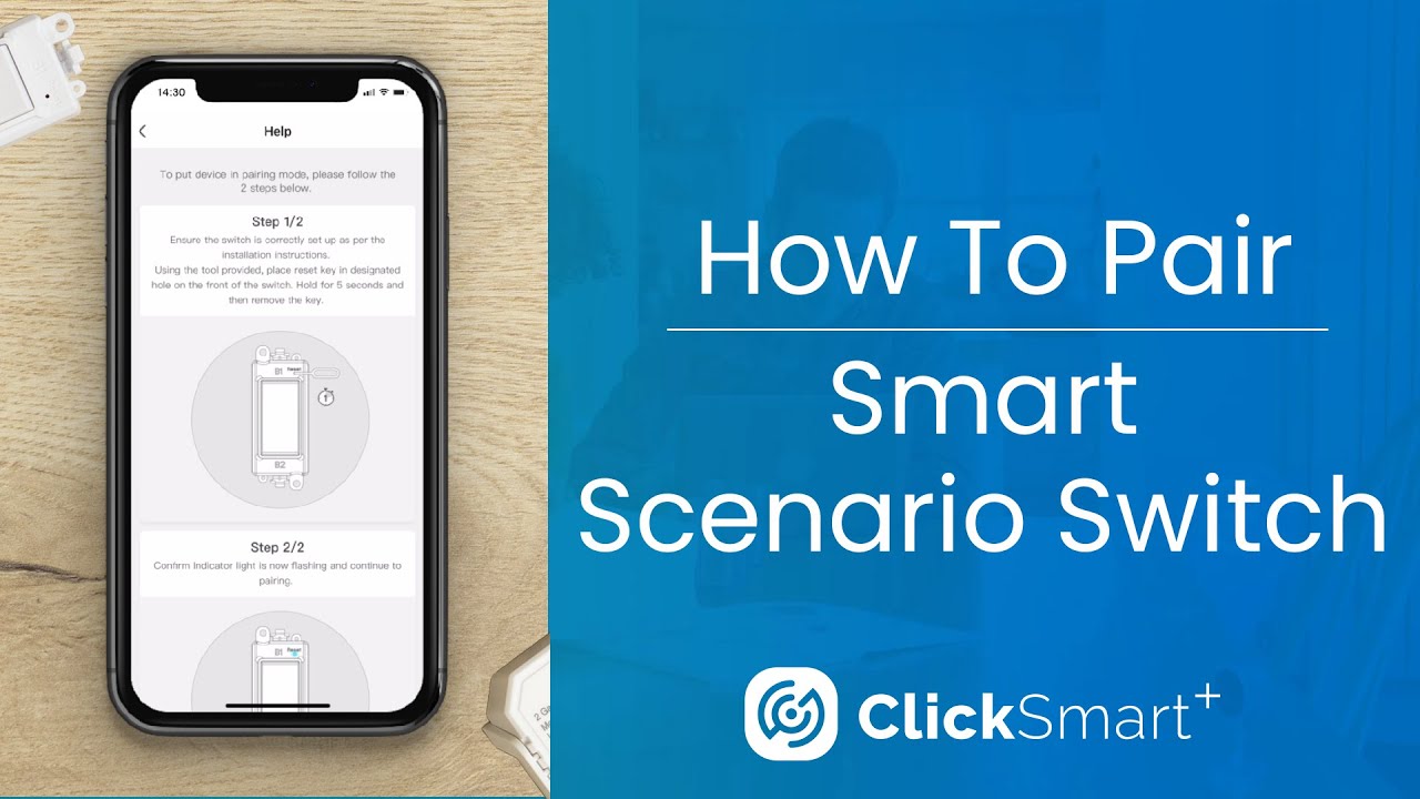 Click Smart+ - How To Pair Smart Scenario Switch - YouTube
