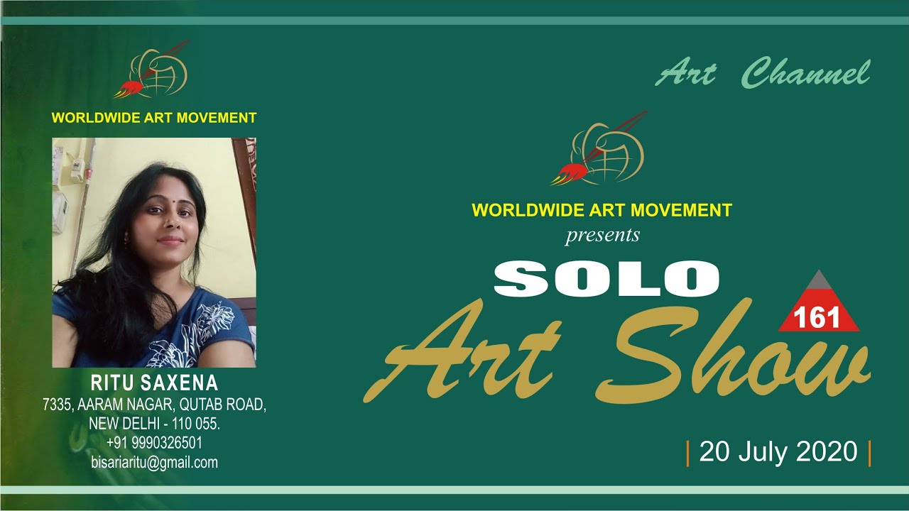 " RITU SAXENA " _ SOLO ART SHOW - YouTube