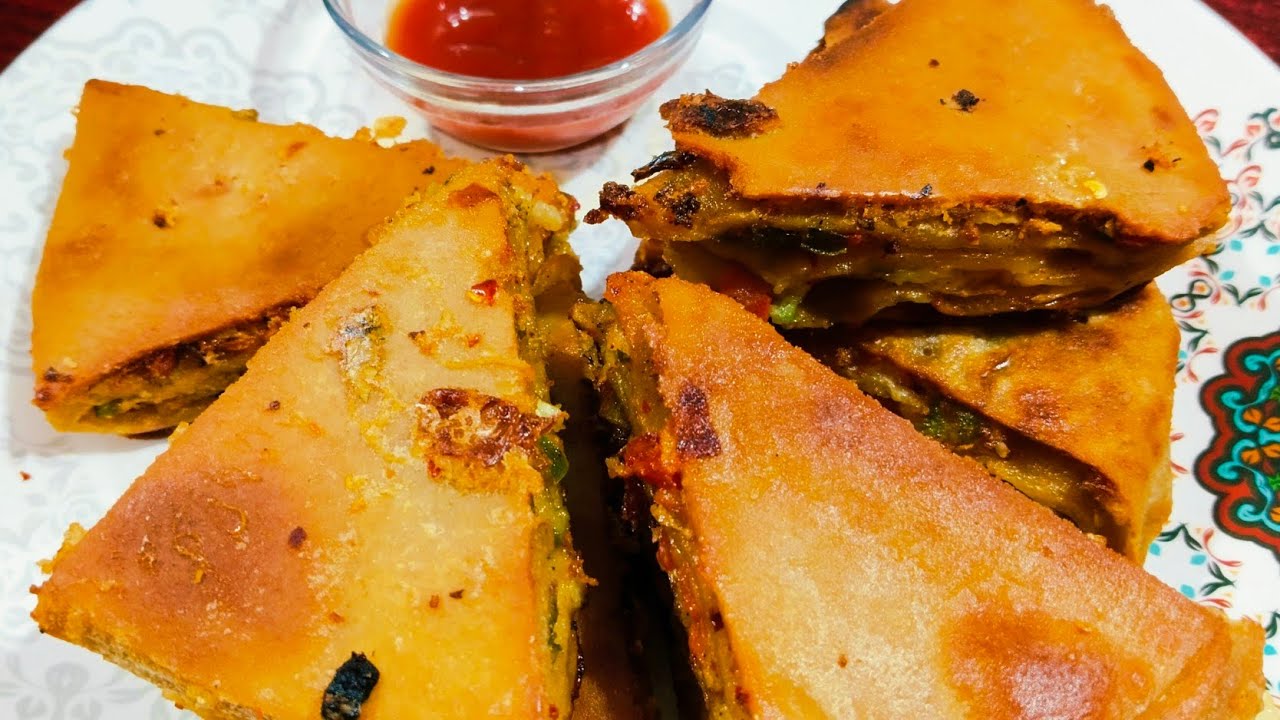 पिज़्ज़ा बर्गर भुला दे ऐसा गेहूं के आटे का कम तेल में नया नाश्ता l ...