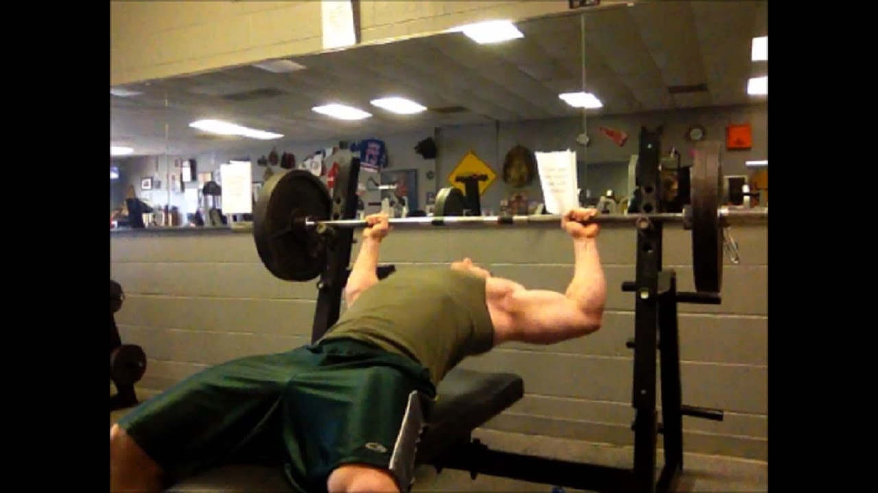 405 Bench Press Reps - YouTube