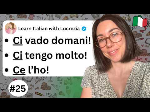 How to use 'CI' in Italian 🇮🇹 Italian Lesson 25 (in ITA with Subtitles)