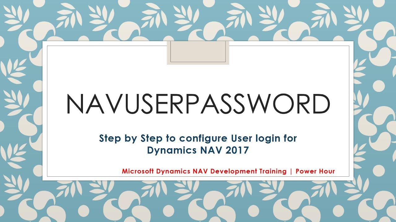 NavUserPassword Authentication Step By Step Certificate Thumbprint NavUserPassword Authentication Step By Step Certificate Thumbprint